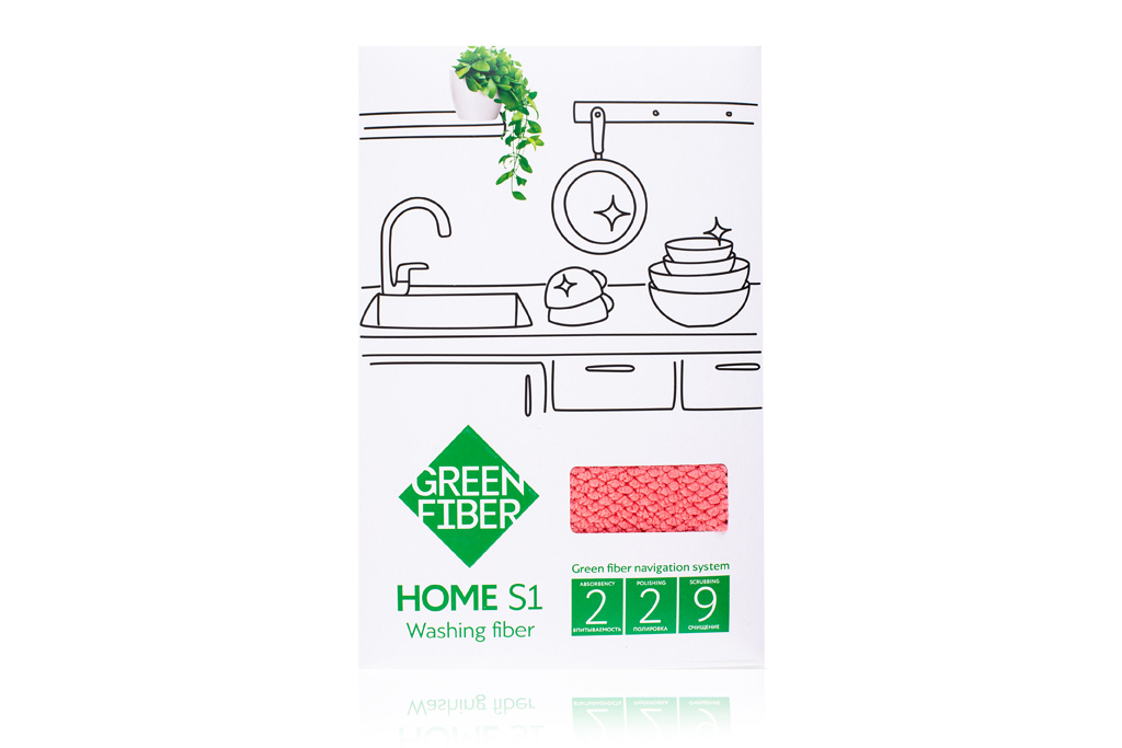 Green Fiber HOME S1, washing fiber Dish washing fiber coral :: Green ...