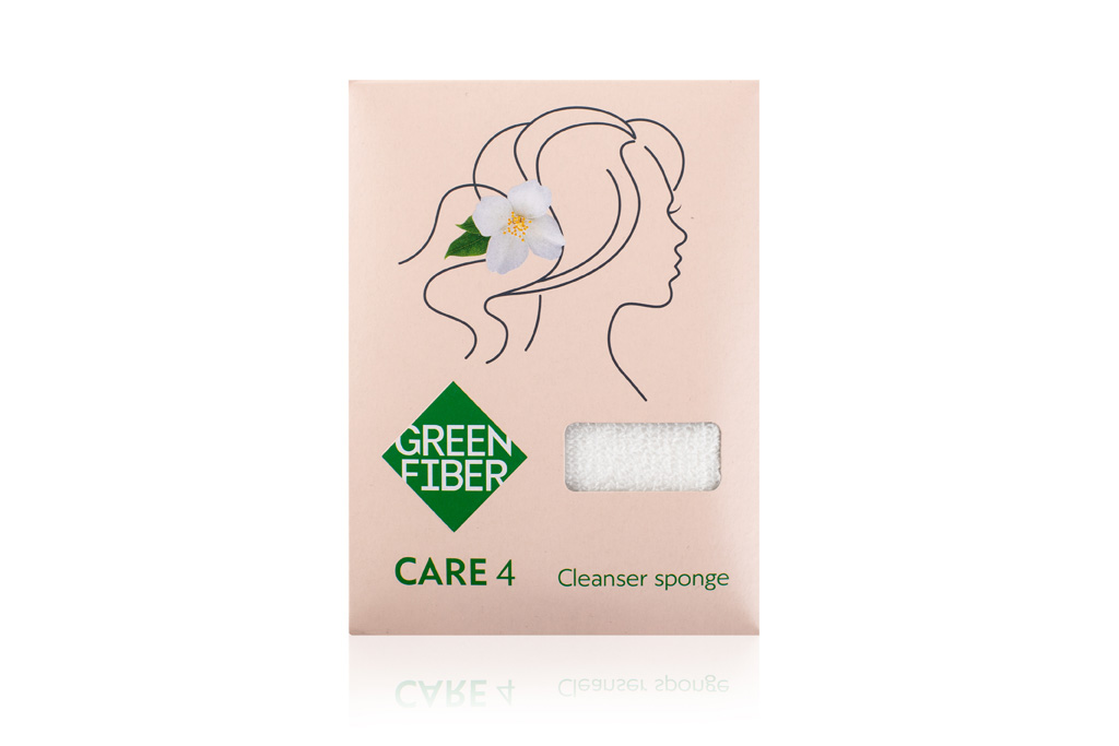 Green Fiber CARE 4, cleanser sponge Make up remover sponge :: Green ...