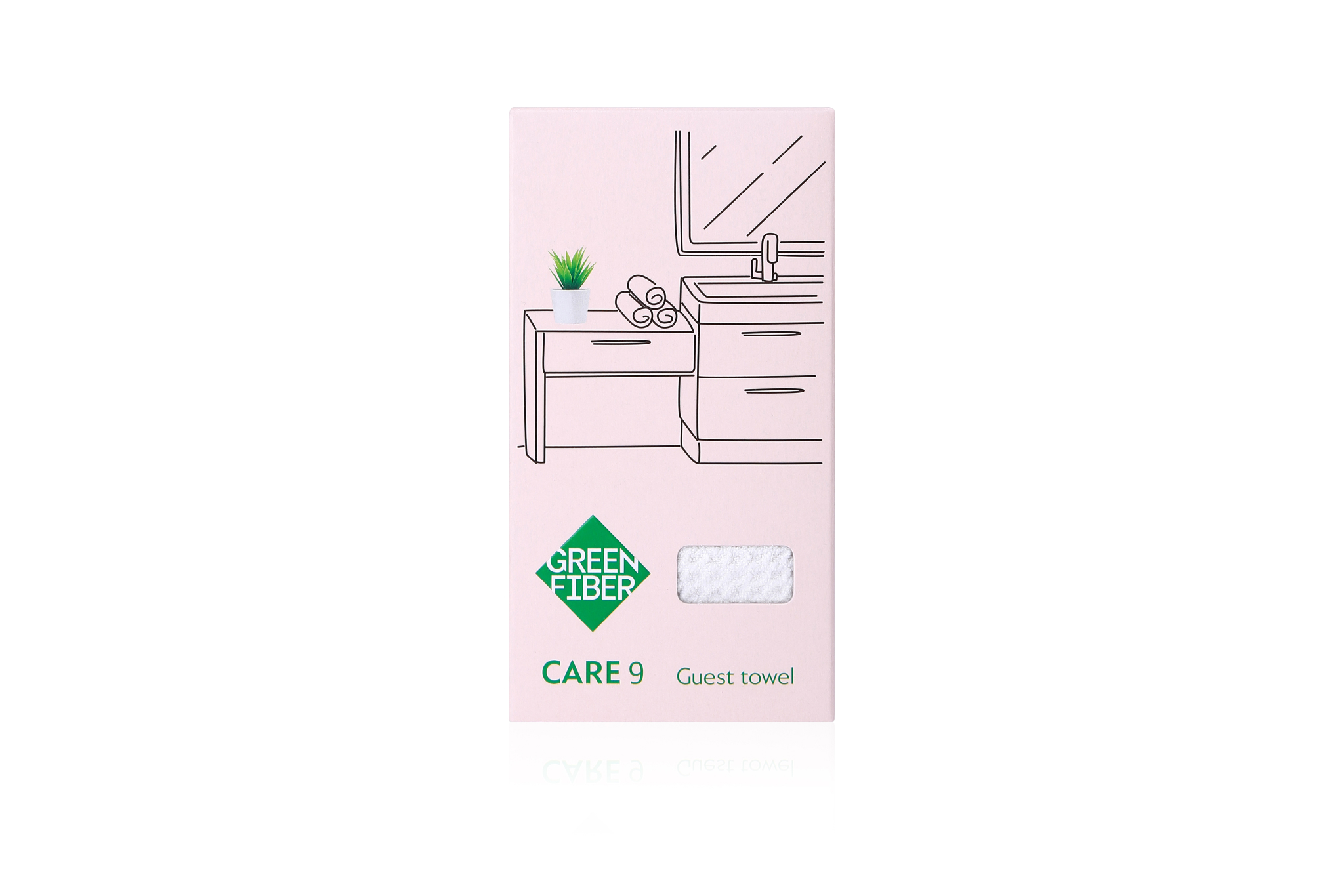 Green Fiber CARE 9 Guest towel waffle, milky :: Green Fiber :: Products ...