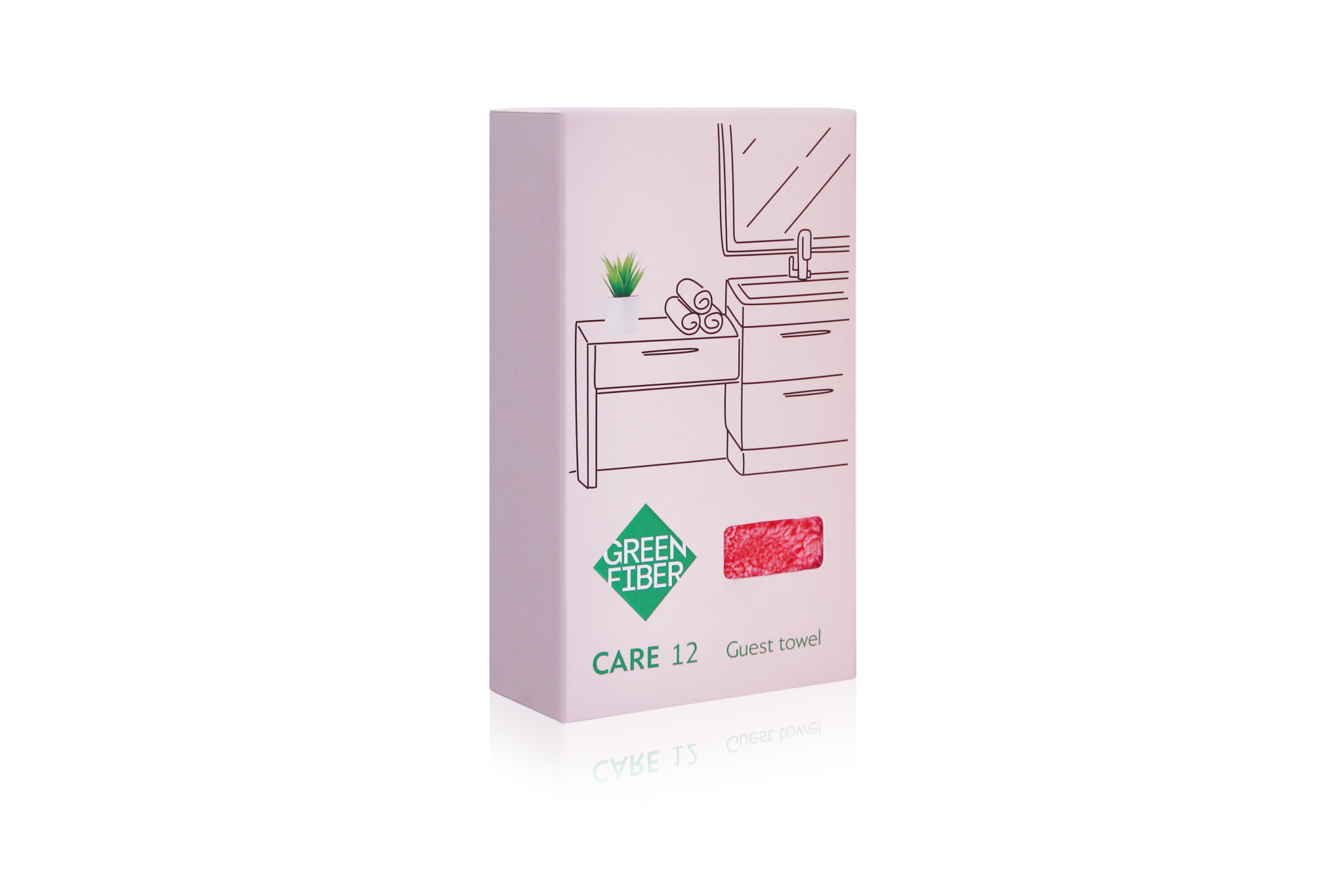 Green Fiber CARE 12 Guest towel, coral :: Green Fiber :: Products ...