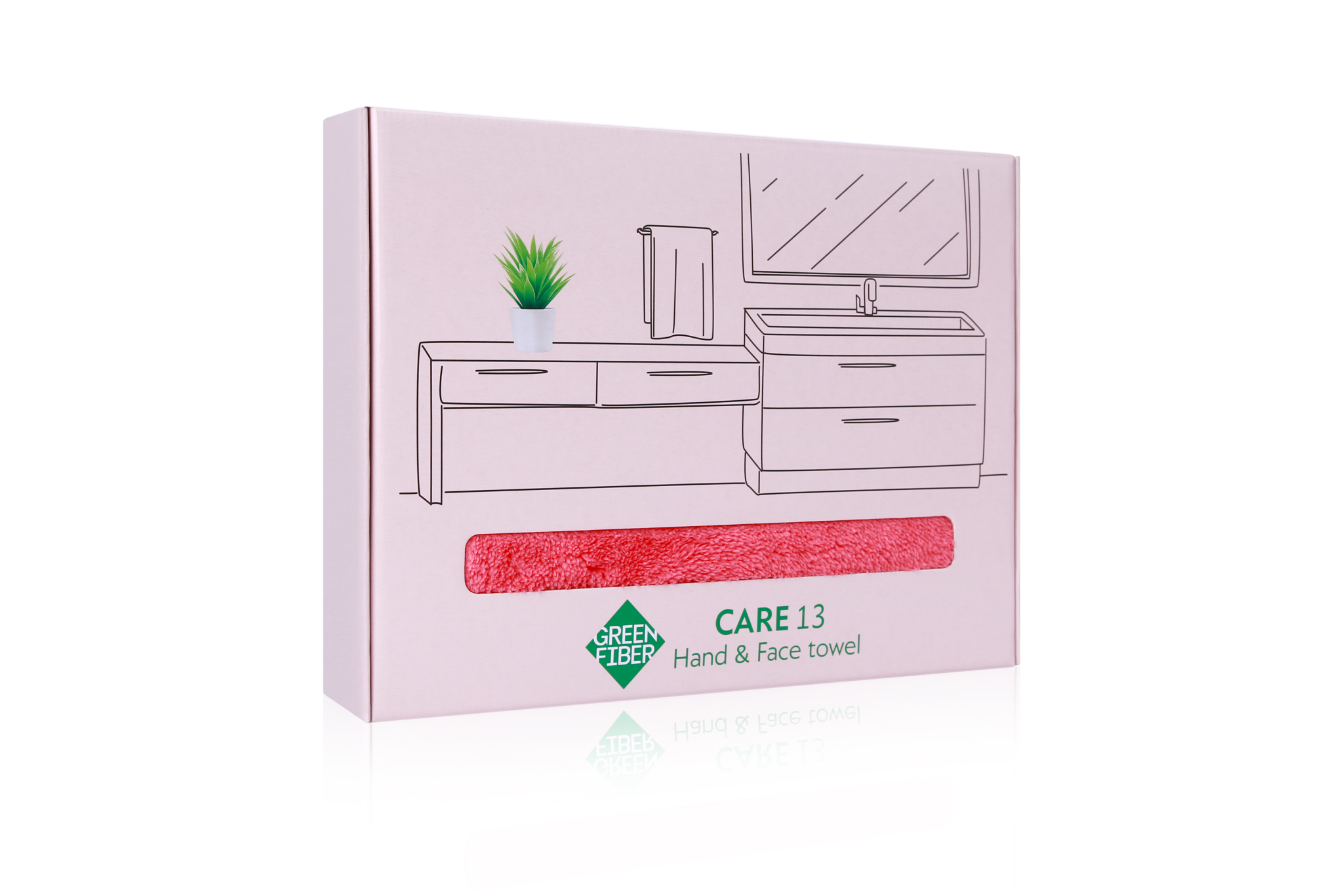 Green Fiber CARE 13 Hand & Face towel, coral :: Green Fiber :: Products ...